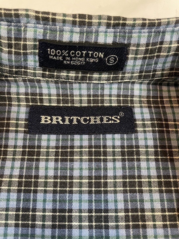 Britches Plaid Button Down Long Sleeve Small | eBay