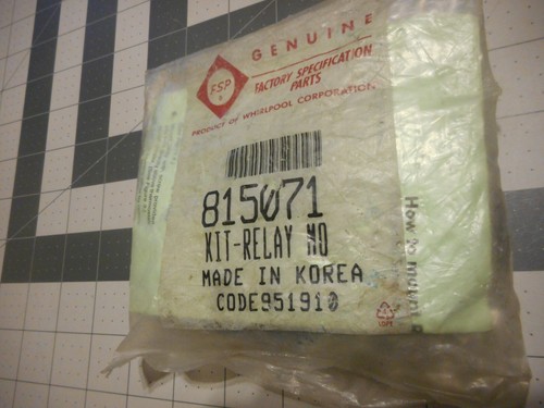 KitchenAid Whirlpool Kenmore Microwave Blower Motor Relay Kit NEW Part ...