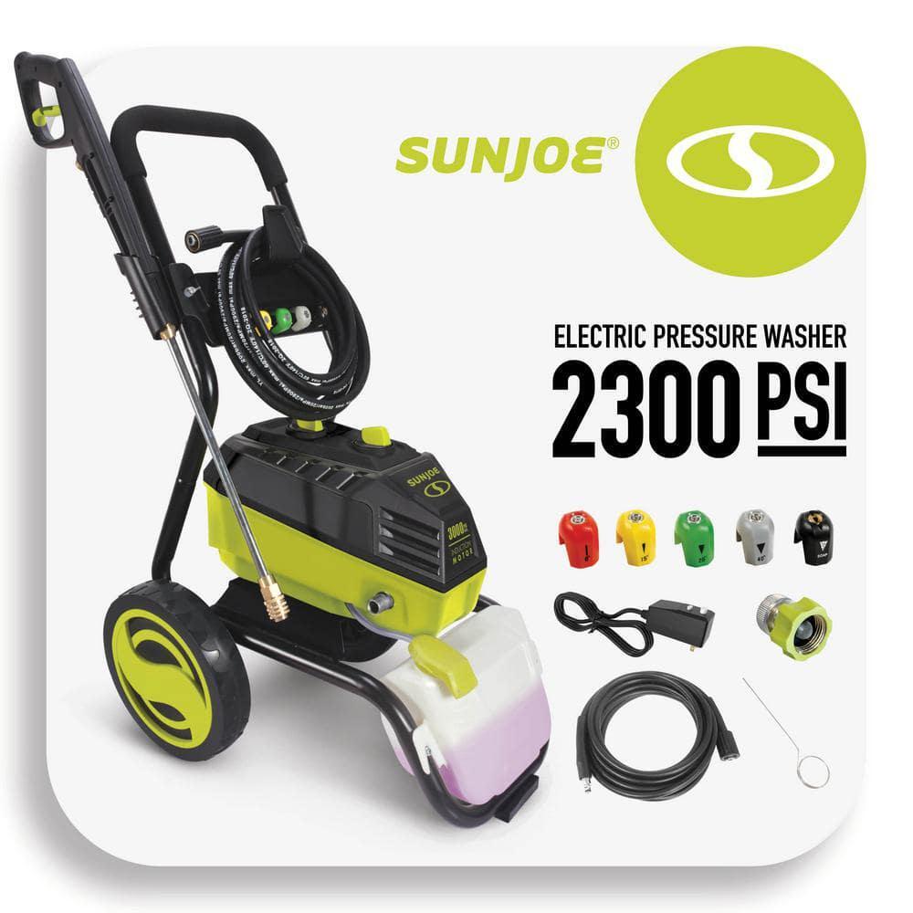 Sun Joe Corded Electric Pressure Washer 300-PSI 1.1-GPM 14.5 Amp Axial ...