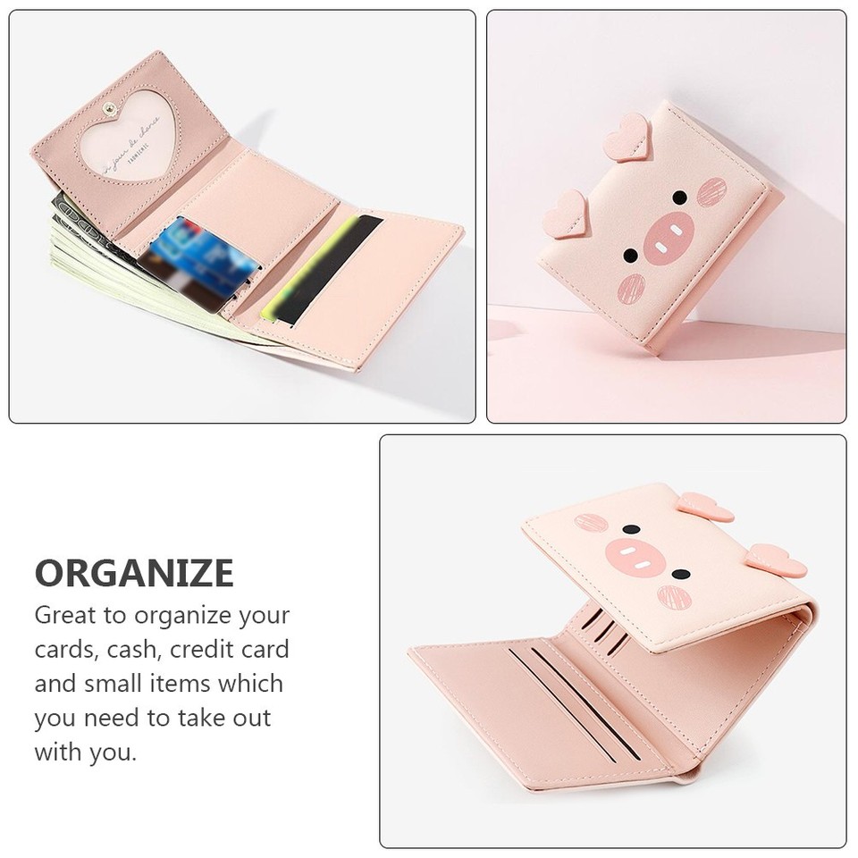 1pc Cartoon Wallet Purse Portable Money Storage Pouch Three Fold Bag ...
