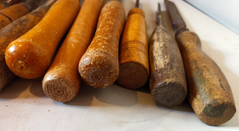 10 x Chisel / gouge - Vintage wood handle hand tools Woodwork Carpentry Job lot | eBay UK