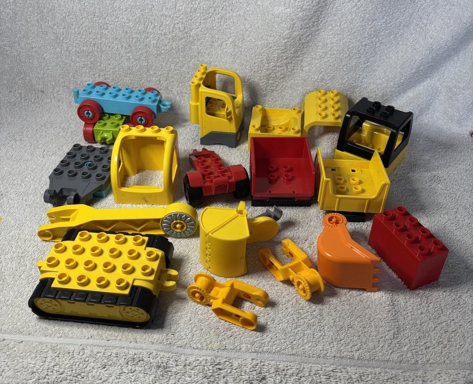 LEGO Duplo Construction Vehicle Spare Parts Bundle - 16 Pieces VGC ...