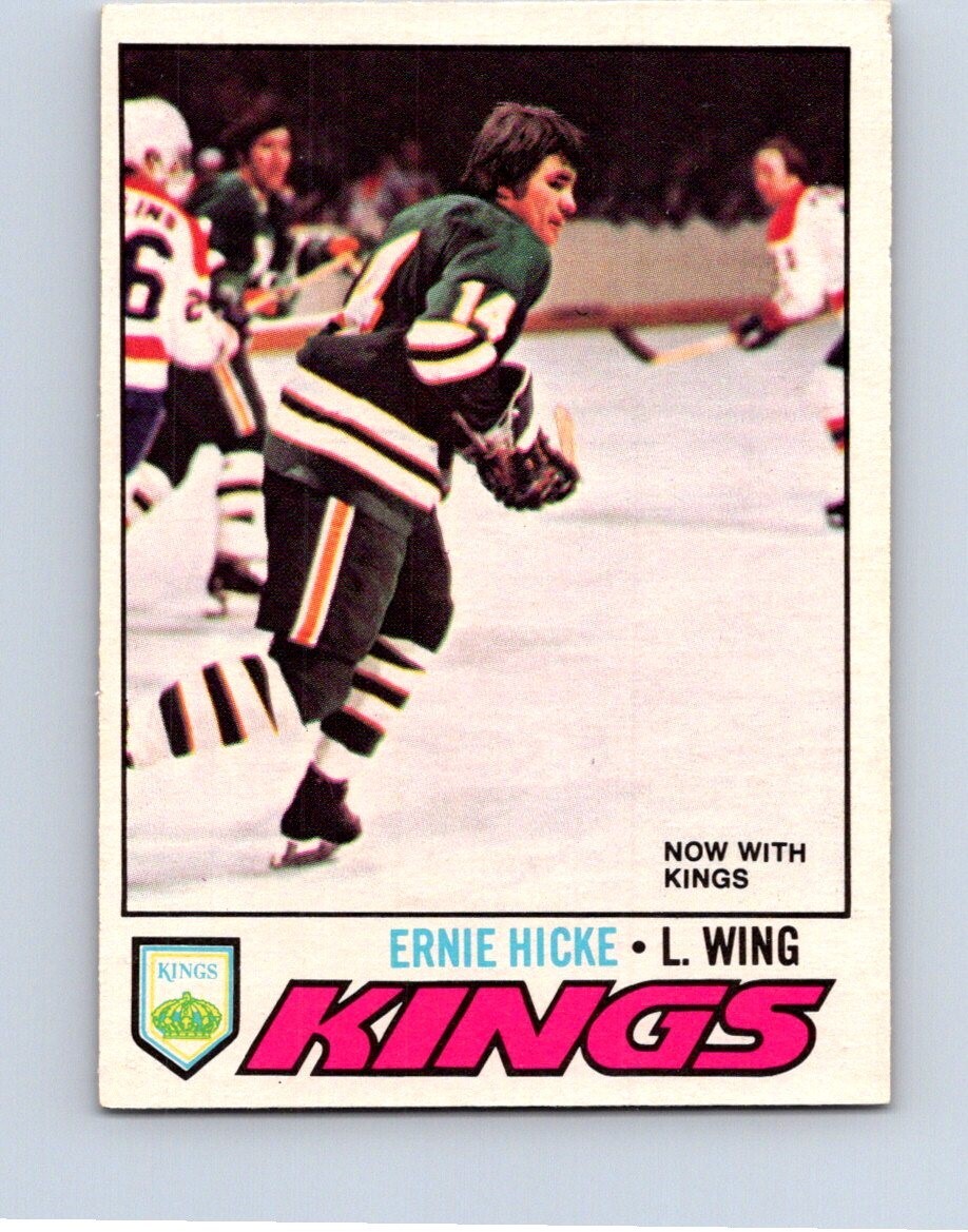 VINTAGE HOCKEY CARD O-PEE-CHEE 1977 LOS ANGELES KINGS ERNIE HICKE NO659 ...