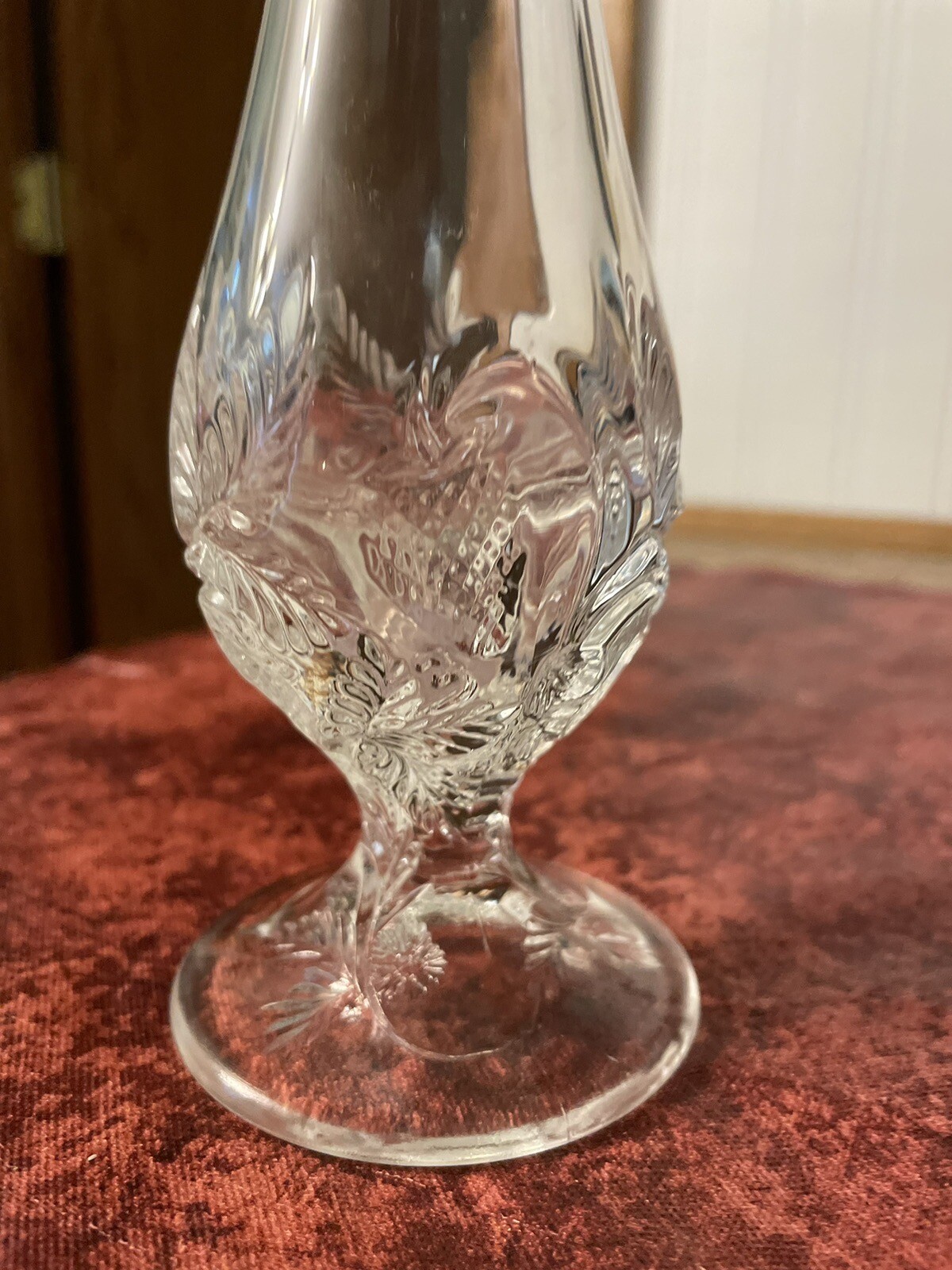 Vintage Fenton Strawberry Leaves Pattern Swung Base 10 1/2 Tall ...