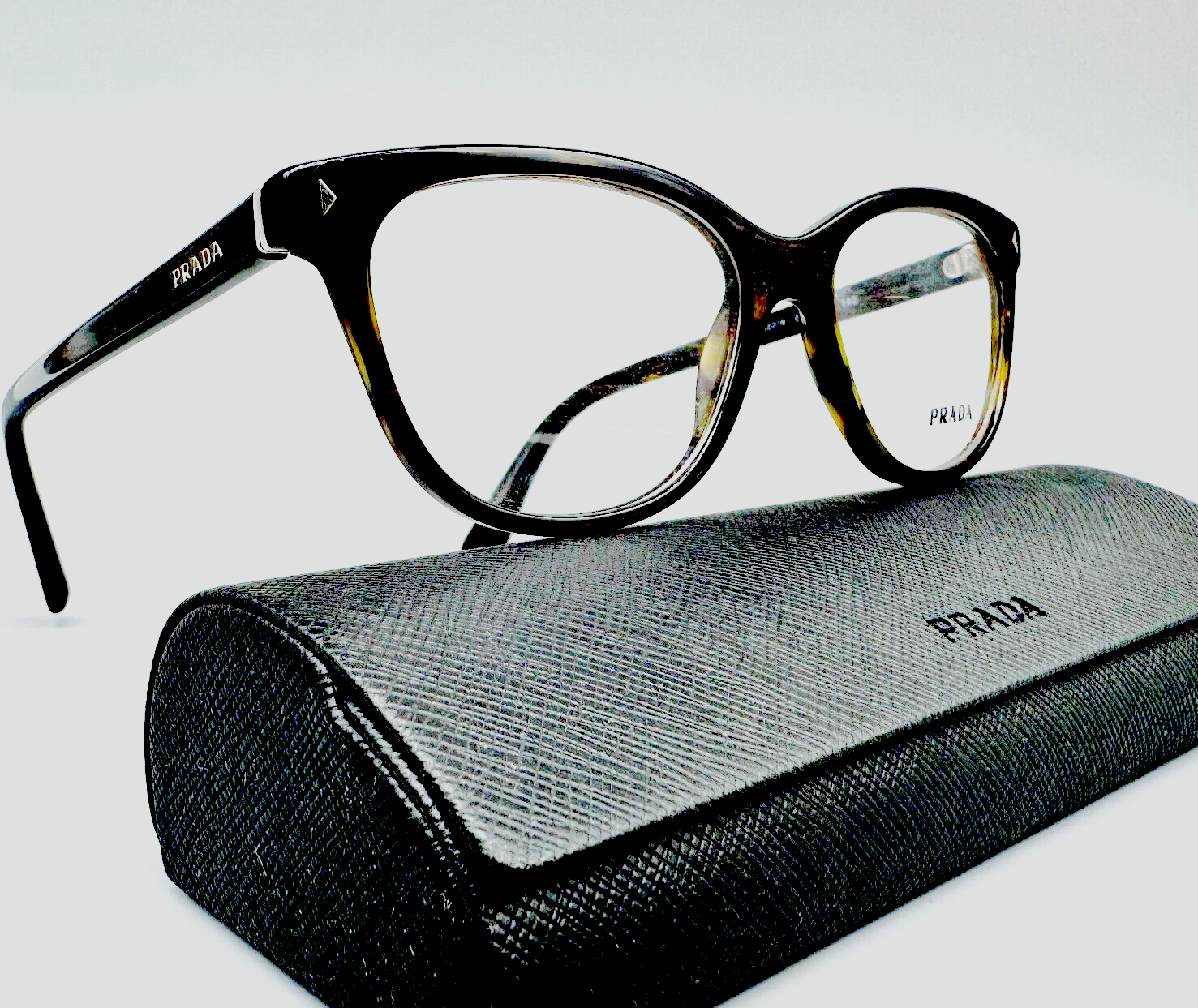 Prada PR 14RV 2AU101 Unisex Eyeglasses - 52-16-140mm- Havana- 100% ...