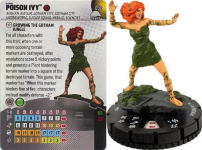 Poison Ivy #052 Super Rare Notorious DC Heroclix Near Mint DC Notorious ...