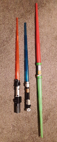 3 Star Wars Plastic Toy Retractable Lightsabers - Obi Wan Kenobi ...