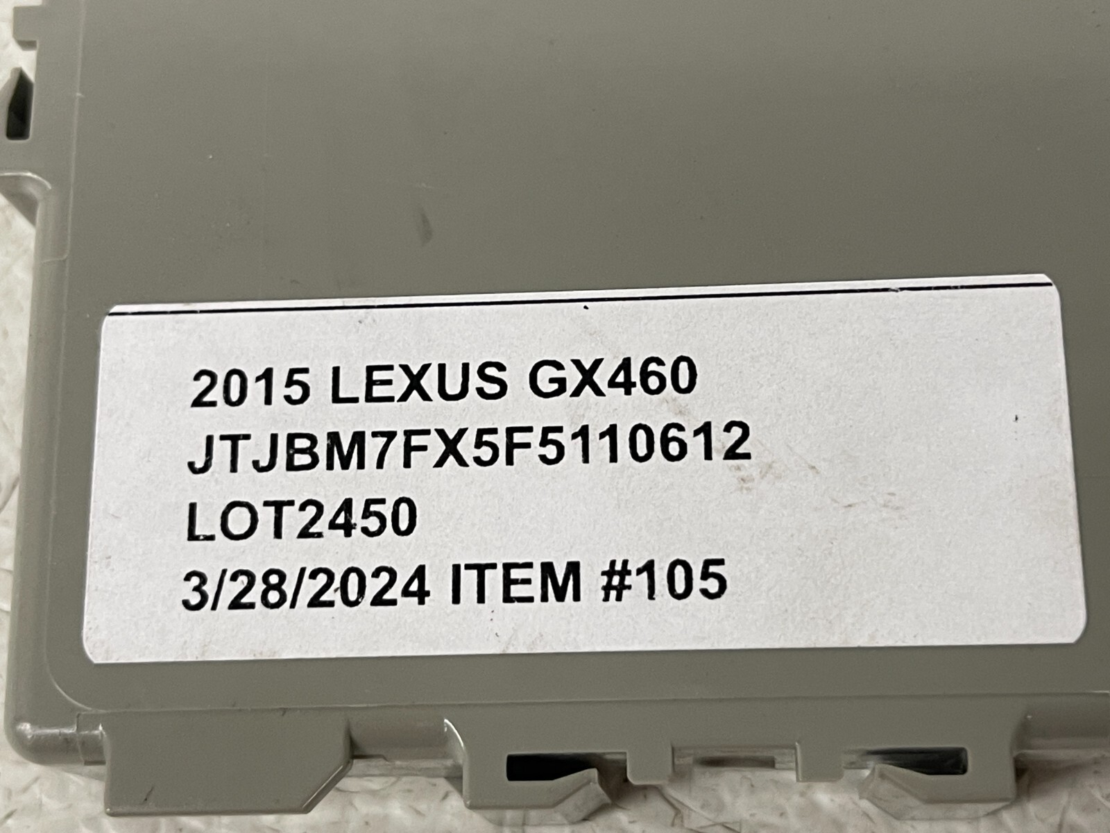 ⭐2014-2019 LEXUS GX460 SMART KEY KEYLESS COMPUTER CONTROL MODULE OEM ...