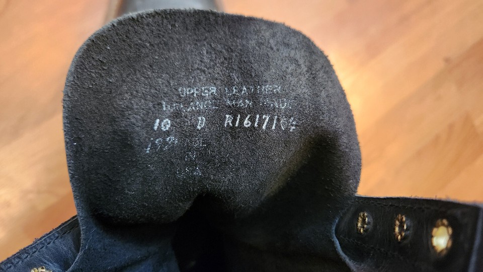 Hoffman Men's 10" Steel Shank Lineman Climbing Boots 192 Black Leather ...