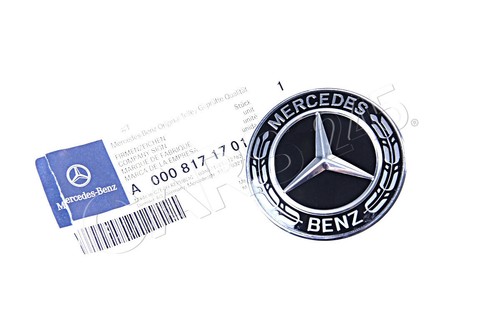 Genuine Hood Badge Emblem Black Front MERCEDES A205 C205 C238 S205 ...