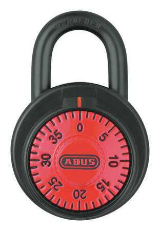 ABUS 78/50 Red Combination Padlock 2 in Round Black for sale online | eBay