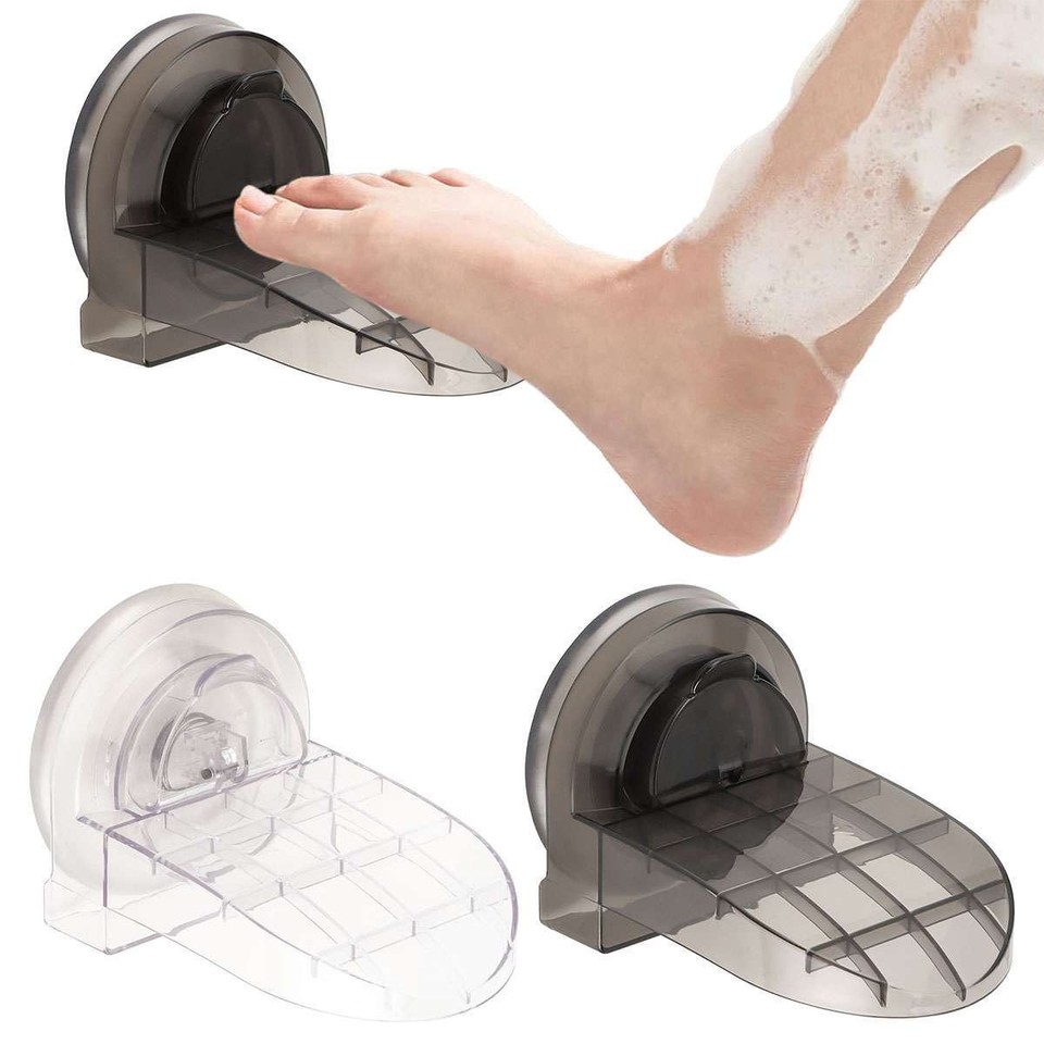 Shower Foot Rest Stand for Shaving Legs Suction Cup Bathroom Washing ...