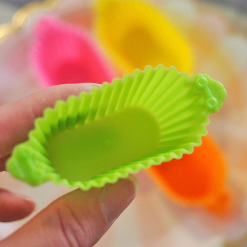 4pcs Bento Divider Cup Lunch Box Separate Cupcake Baking Reusable Soft ...