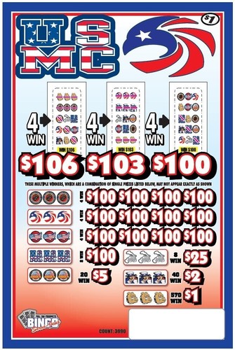 NEW pull tickets USMC MARINES - Instant Tabs | eBay