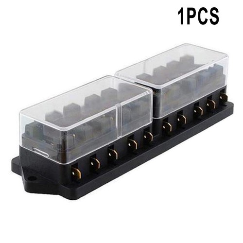 Newest Indoors Workshop Fuse Box Fuses Holder 10Way 12v Or 24v 1PC ...