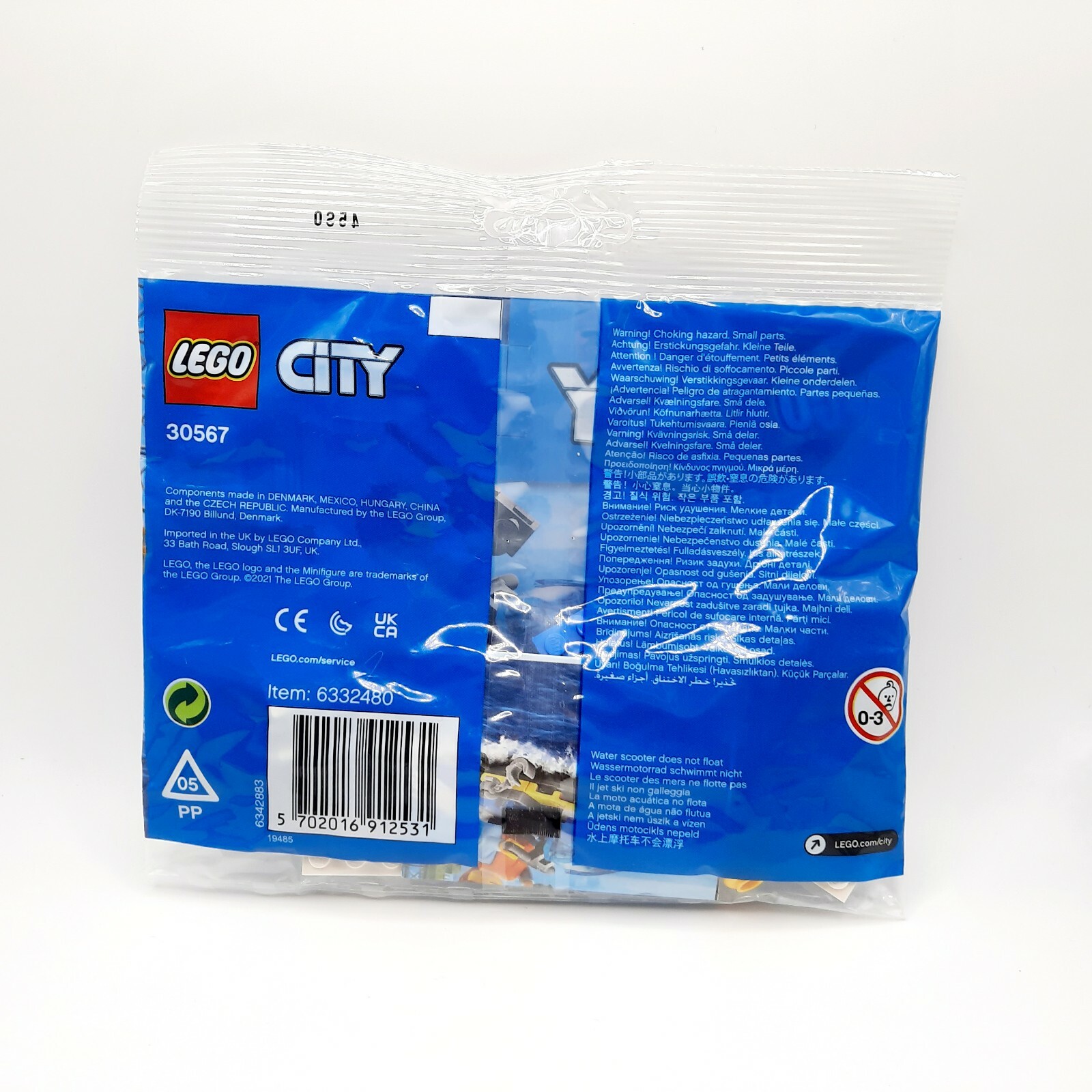 ⭐ LEGO City Police Water Scooter Polybag Set 30567 with Police ...