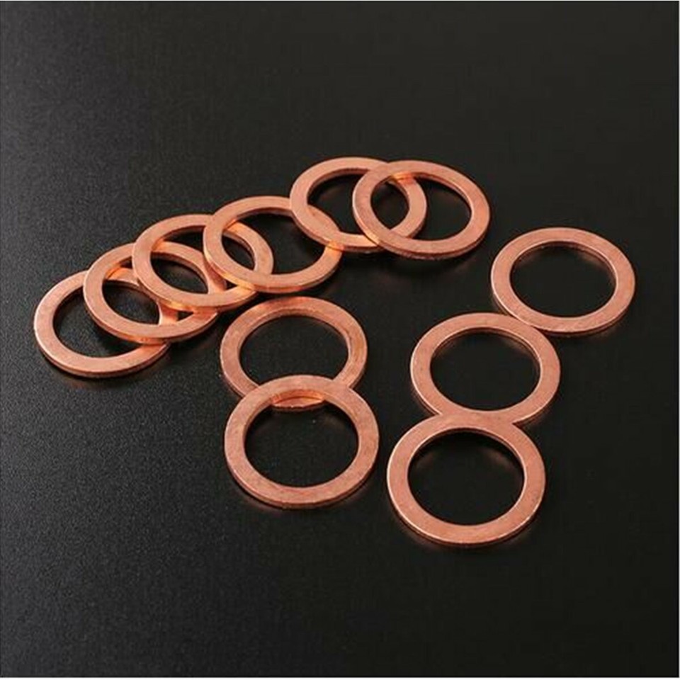 280Pcs Brake Line Banjo Bolt Copper Crush Washers W/Case For Motorcycle ...