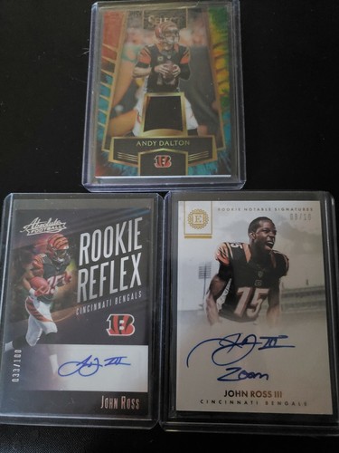 John Ross Encased Cincinnati Bengals Auto Lott#/10 | eBay
