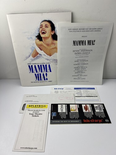 Mamma Mia! ABBA Broadway Play Program 2002 W Provenance & Insert Wintergarden | eBay