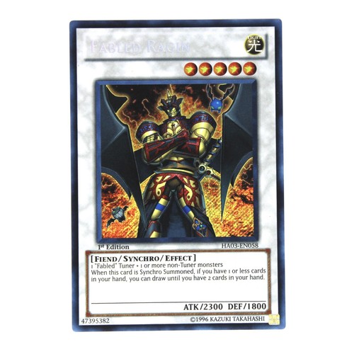 YuGiOh! Fabled Ragin (HA03-EN058) 1st Edition - Secret Rare - NM/M | eBay