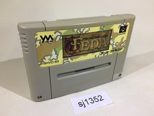 sj1352 Feda The Emblem Of Justice SNES Super Famicom Japan | eBay