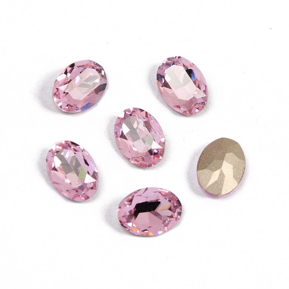 High-quality Colorful Oval Glass Rhinestone Crystal Strass Jewelry ...
