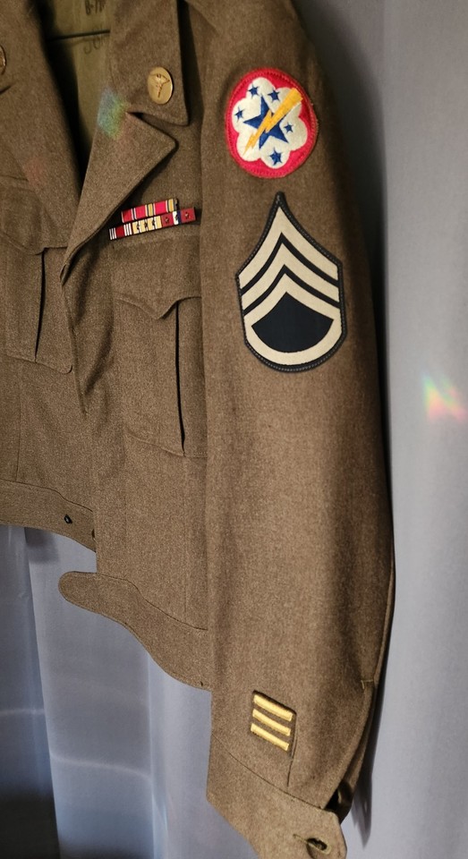 World War II Jacket Eisenhower US Army Military WW2 WWII Field Jacket ...