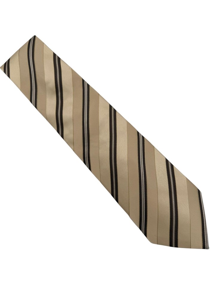 DONALD J. TRUMP Necktie Vintage Gold Bar Signature Coll. 100% SILK Men ...
