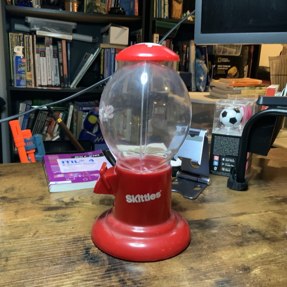 Skittles Candy Machine Detachable Lid to Put In Candy and Other Sweets ...