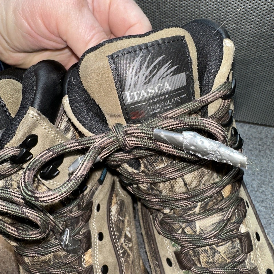 ITASCA Camo Women Size 6.5 Lace Up Thinsulate Outdoor Camouflage Boots ...