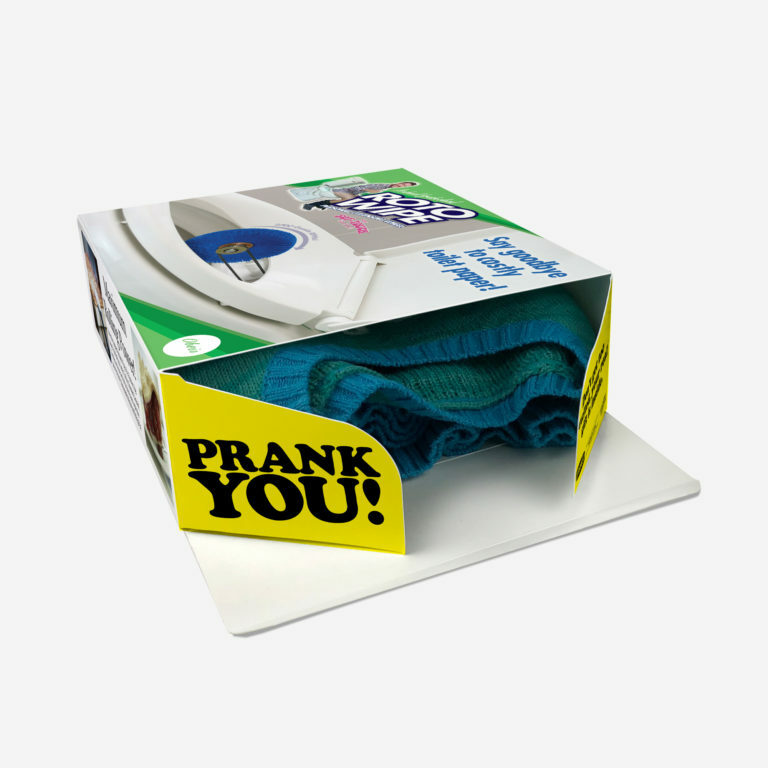 ROTO WIPE Prank Fake Gag Funny PARODY Joke Gift Box toilet paper ...