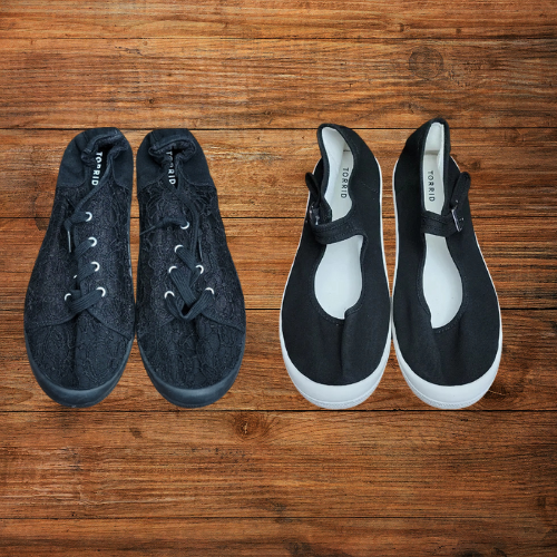 Torrid Women's Size 13WW 2 Pair's of Shoes Lot (1 Riley Ruched & 1 Mary ...