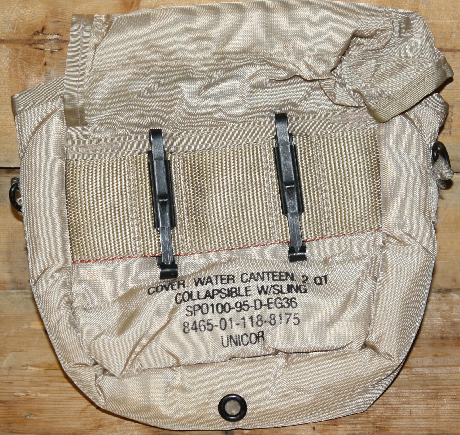 US Military Surplus Nylon 2 Quart Canteen Cover: 8465-01-118-8175 Lined ...