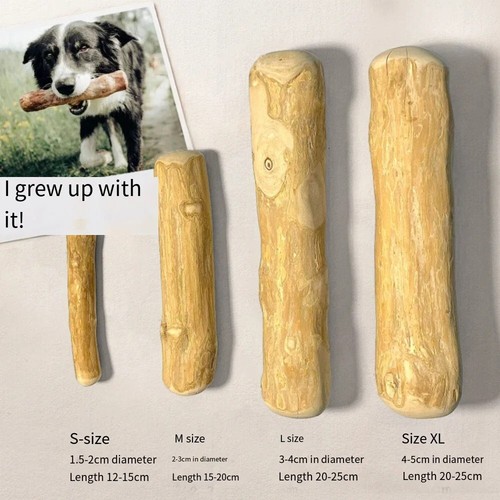 Dog Chew Toy Puppy Wooden Chew Stick Durable Natural Coffee Wood ...