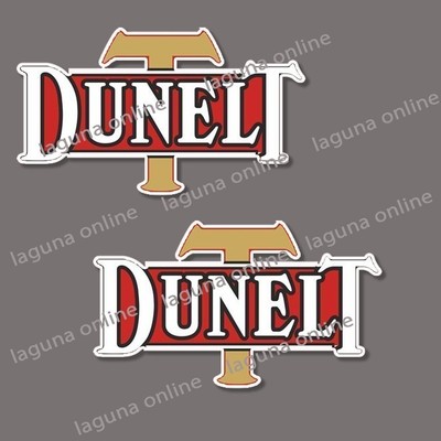Adesivo decalcomania dunelt logo moto lucido resistente alle intemperie ...