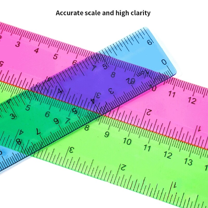Plastic Rulers, Metric Rulers with Inches and Centimeters, Kids Ruler ...