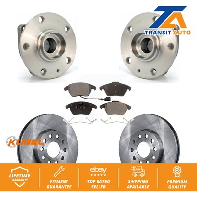 Front Hub Bearing Assembly Disc Brake Rotors And Pads Kit For ...