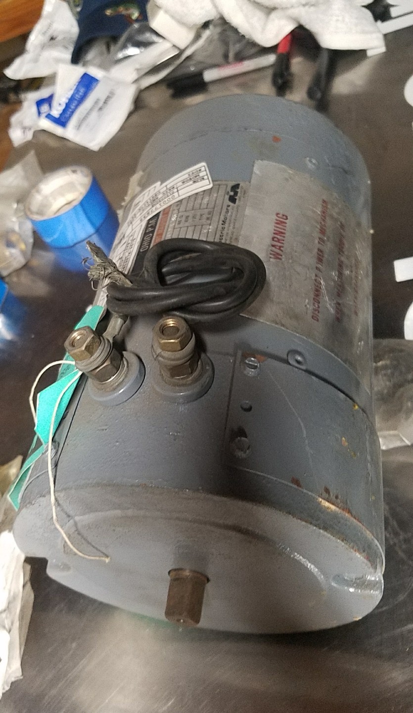 OHIO EKECTRIC MOTORS, REBUOLTED MOTOR MODEL# D56-1327-X-8575 FRAME 056 ...