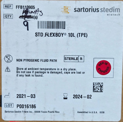 Sartorius Stedim FFB110905 STD Flexboy 10L TPE (Partial Case) | eBay