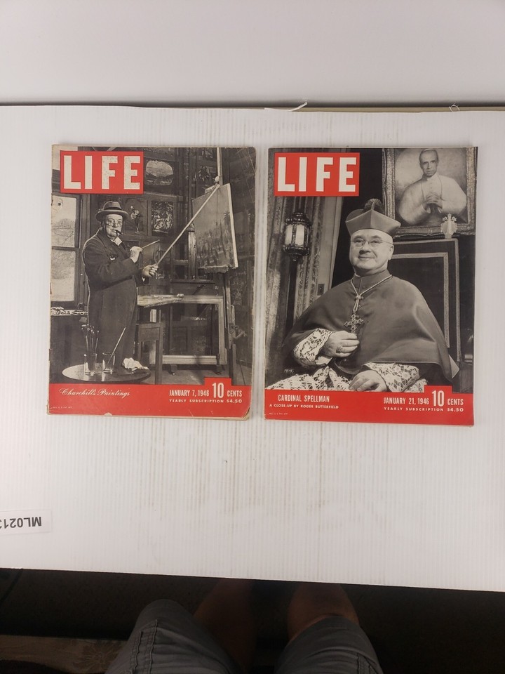 Lot of 12 Life Magazines 1946, Supreme Court Chief Justice, Circus ...