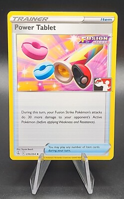 Power Tablet 236/264 Fusion Strike Pokemon Prize Pack Non Holo Stamped ...