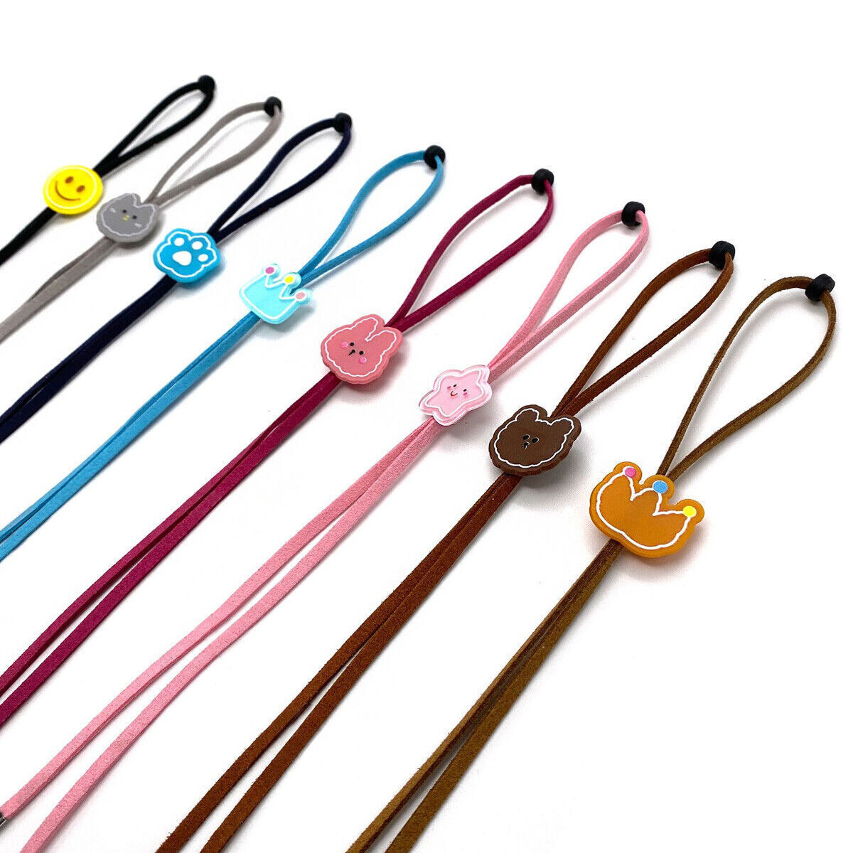 3PCS Kids Face Mask Anti-lost Rope Lanyards Neck Strap Cartoon 30cm ...