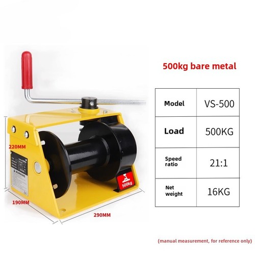 Hand Winch Bi-directional Self-locking Self-braking Manual Winch Hand ...