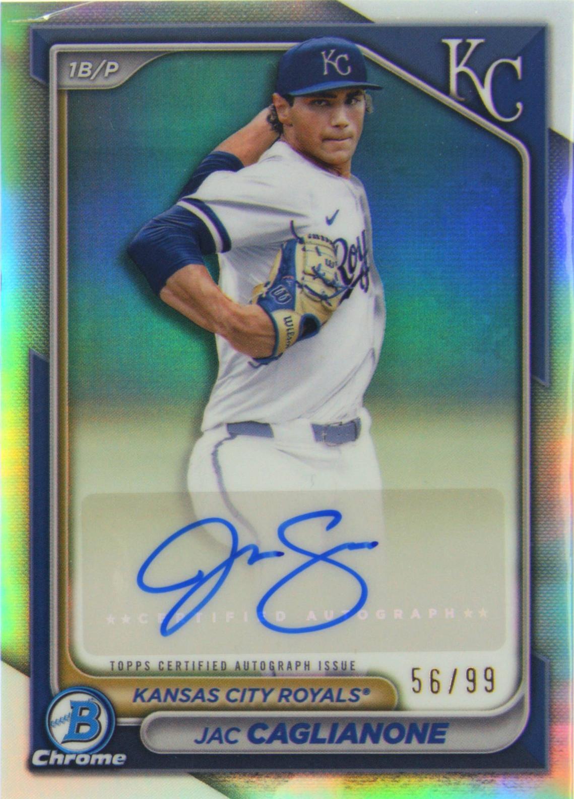 2024 Bowman Draft - Chrome Prospect Autographs Image Variation Jac ...