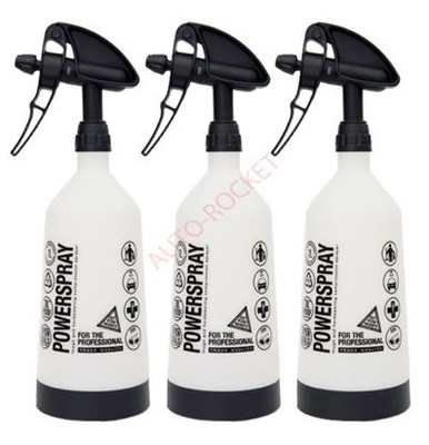 3 x Double Spray Action Trigger Bottles - 1L Heavy Duty Power Sprayer ...
