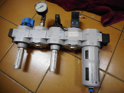 FESTO AIR SERVICE UNIT - LOCK-OUT - FILTER - PRESSURE SWITCH and MORE ...