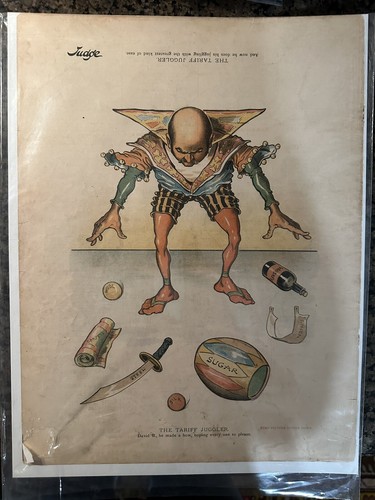 Judge Magazine 1848 The Tariff Juggler *Front Cover Only | eBay