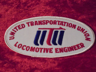LMH Patch United Transportation Union Locomotive Engineer UTU Railroad ...