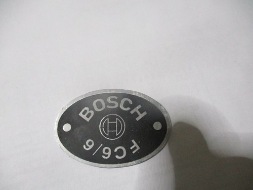 Typenschild Schild Bosch FC 6/6 Oldtimer 26x40mm s71 | eBay.de