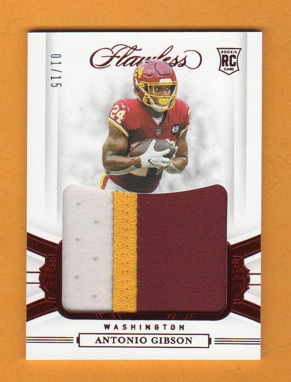 2020 Panini Flawless - Rookie Patches Antonio Gibson #RP24 Ruby /15 ...